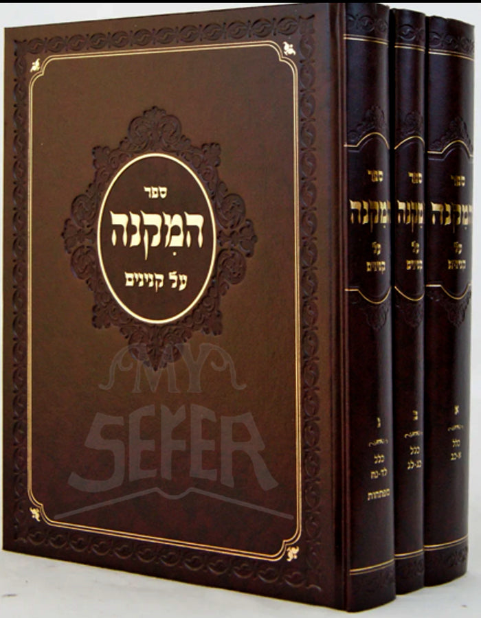 Sefer HaMikneh Al Kaninim 3 Volume Set/ ספר המקנה על קנינים – My Sefer