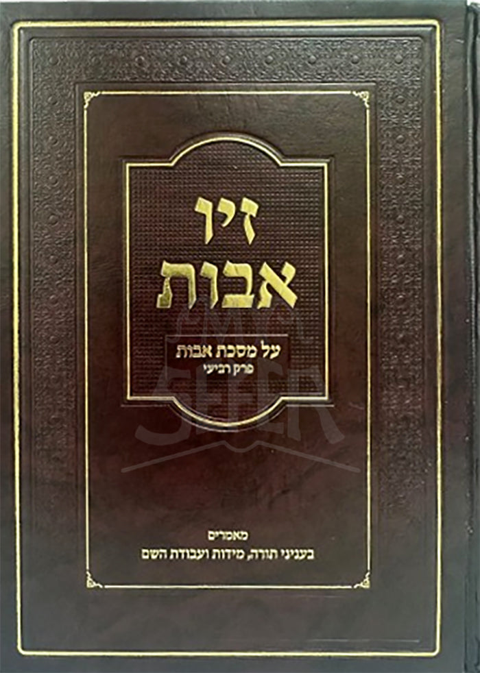 Ziyo Avot Volume 4/ זיו אבות ד – My Sefer