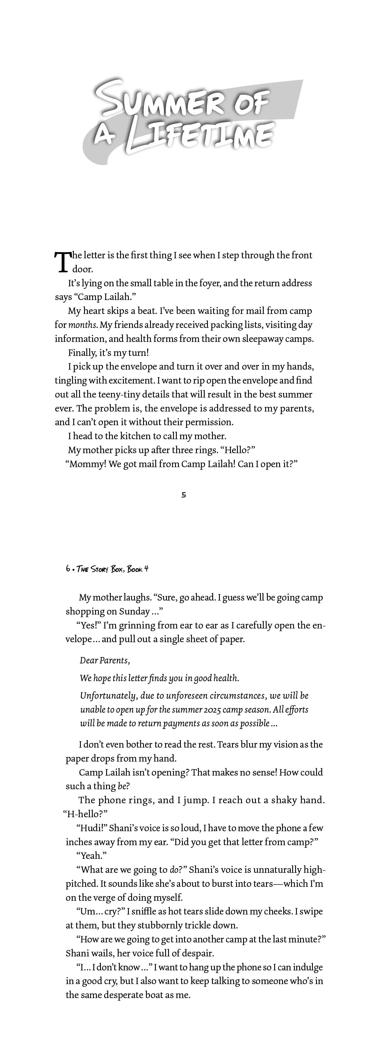 The Story Box, Book 4 – My Sefer