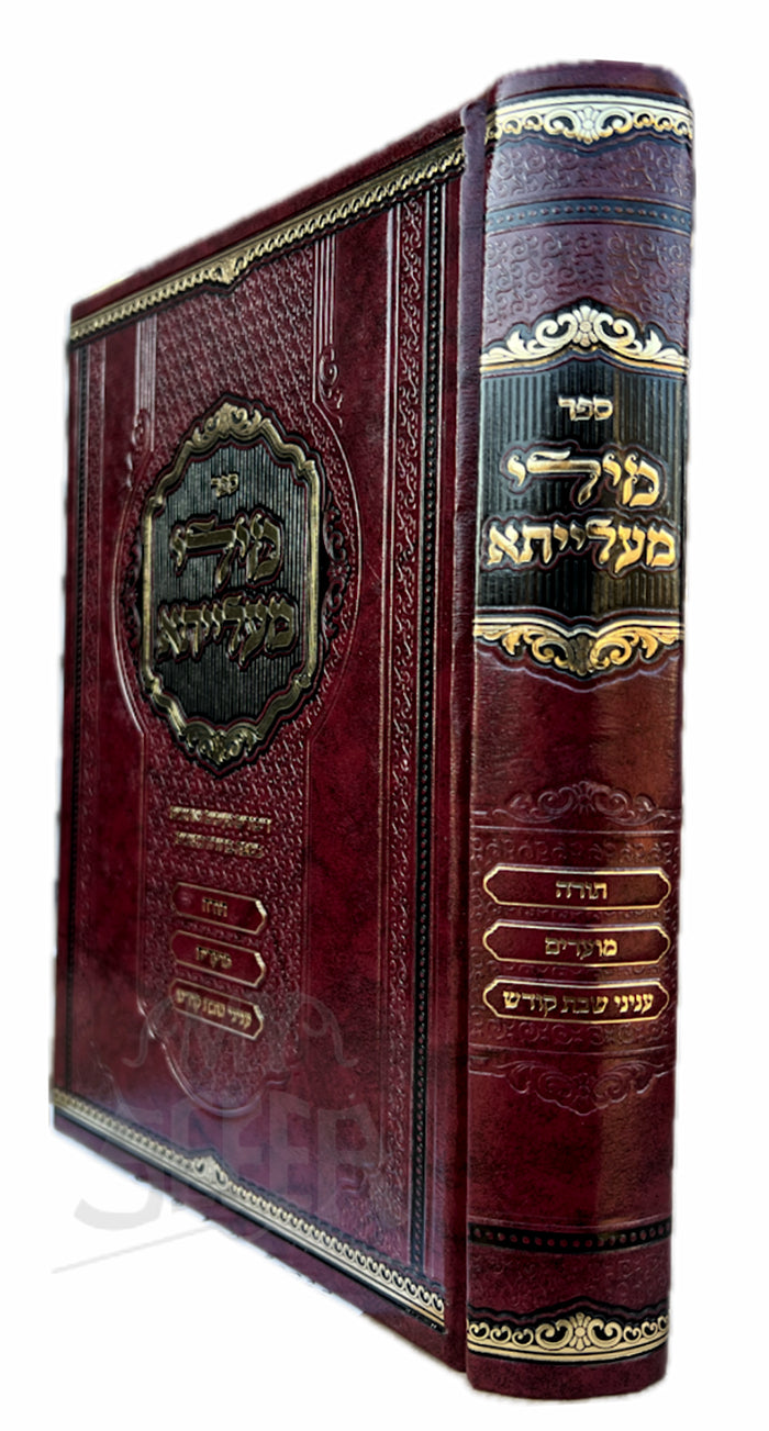 Milei Maalata Torah , Moadim/ מילי מעלייתא תורה,מועדים – My Sefer